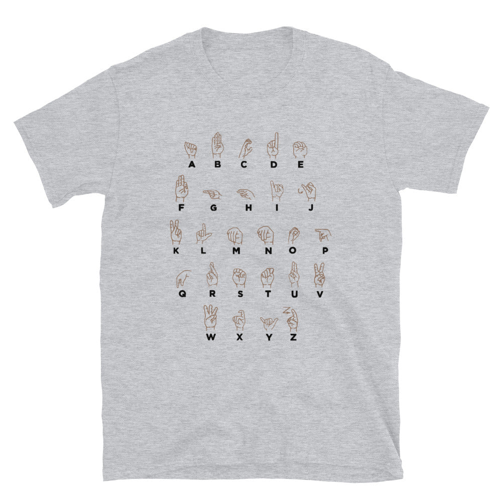 American Sign Language Alphabet T-Shirts | Deaf Apparel